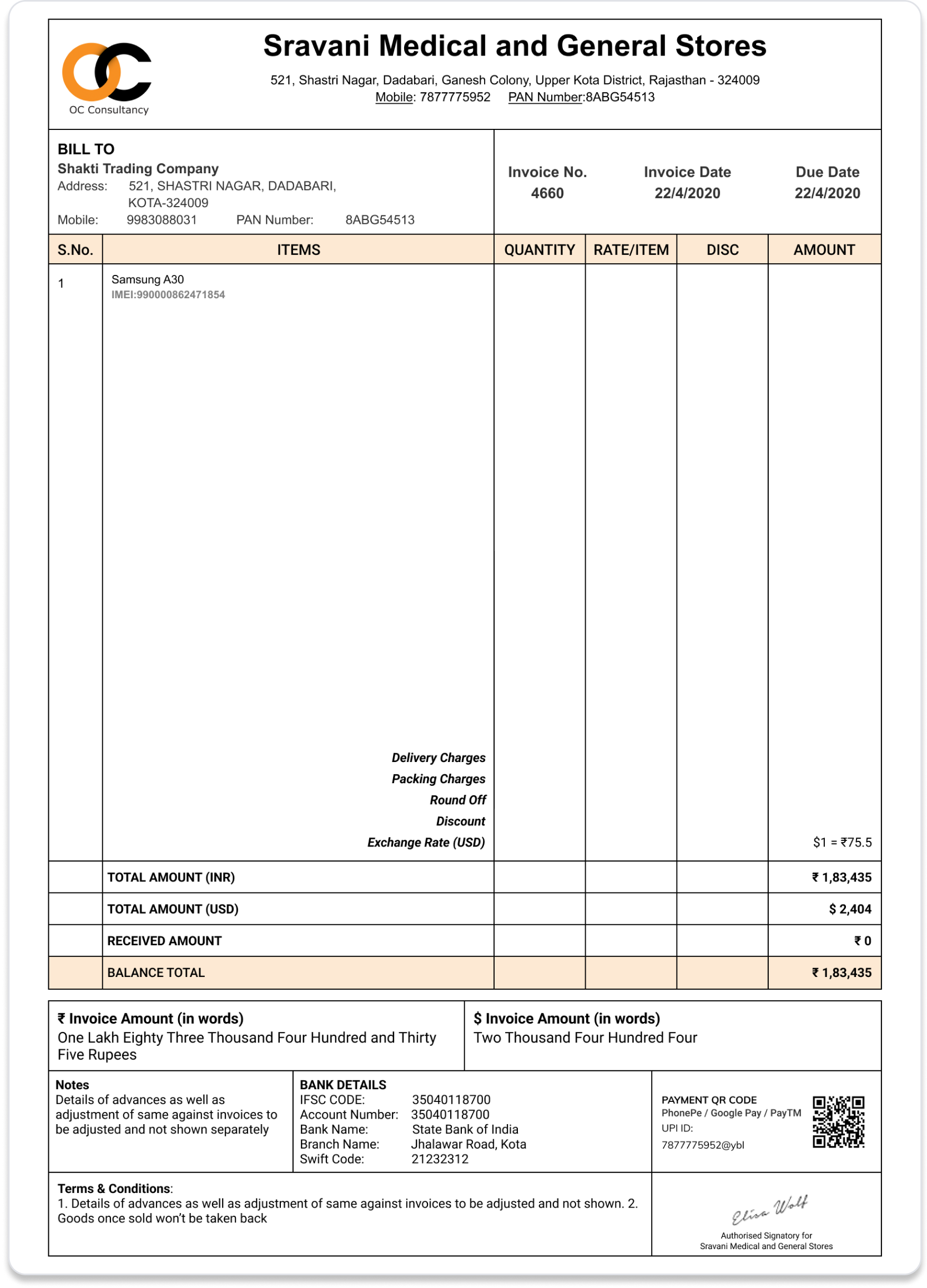 Customize your bills | Free Billing Templates - myBillBook